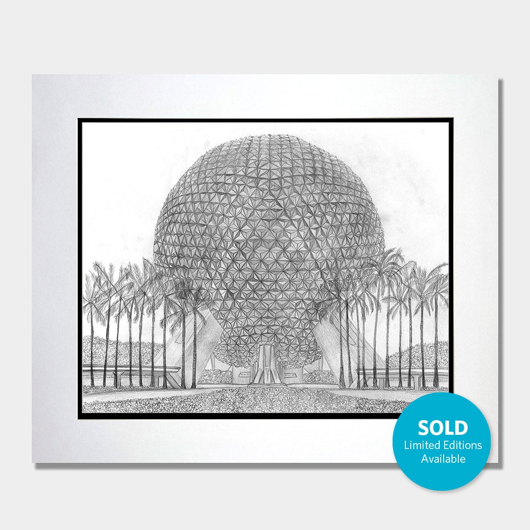 how to draw spaceship earth